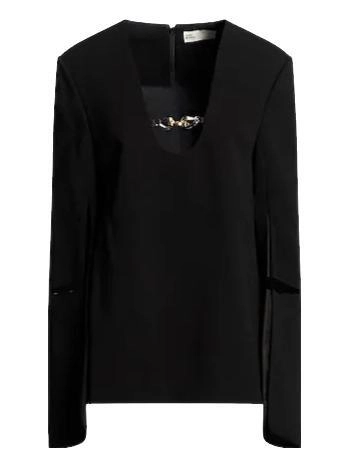 Tory Burch Embellished Long-sleeve Top - Black