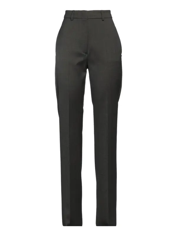 Sportmax Tailored Two-tone Wool Stretch Trousers - Black