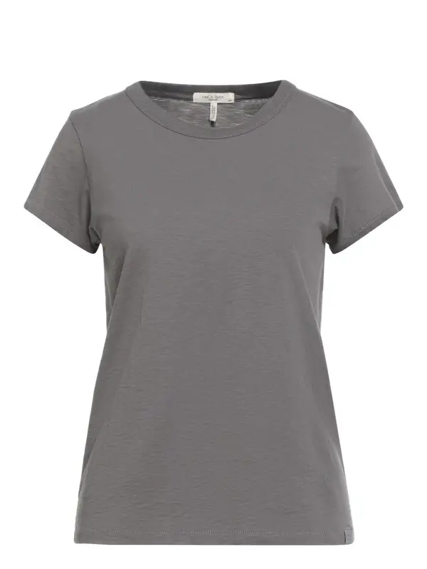 Rag & Bone Basic T-shirt Short Sleeves - Gray