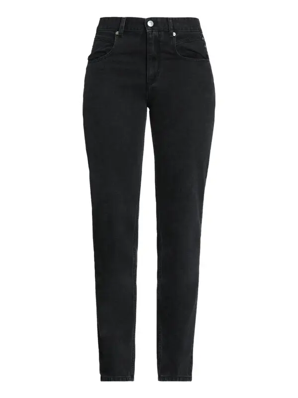 Isabel Marant Étoile High-waisted Straight-leg Jeans - Black