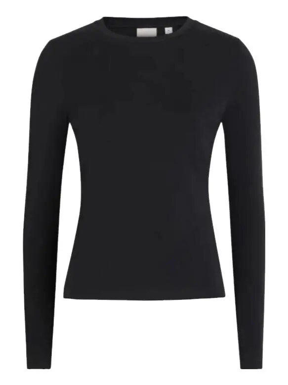 Varley Edna Long-sleeve Fitted T-shirt - Black