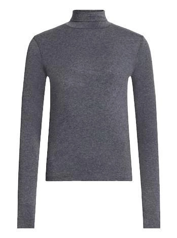 Max Mara Slim Fit Turtleneck T-shirt - Gray