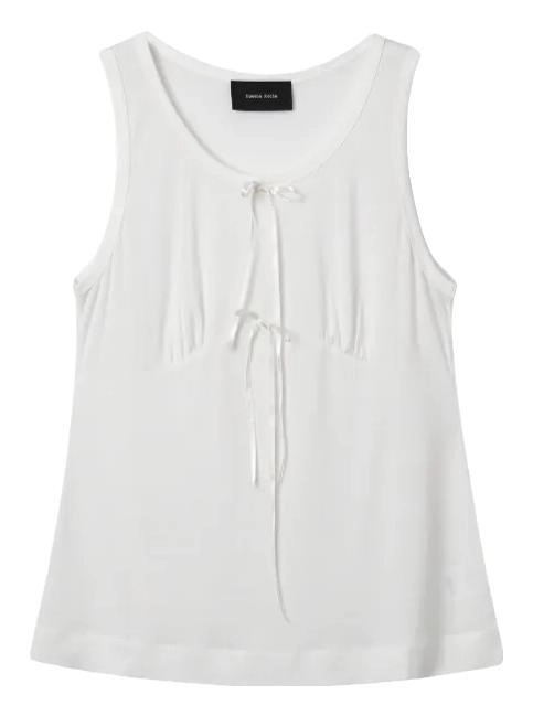 Simone Rocha Tie-detail Tank Top - White
