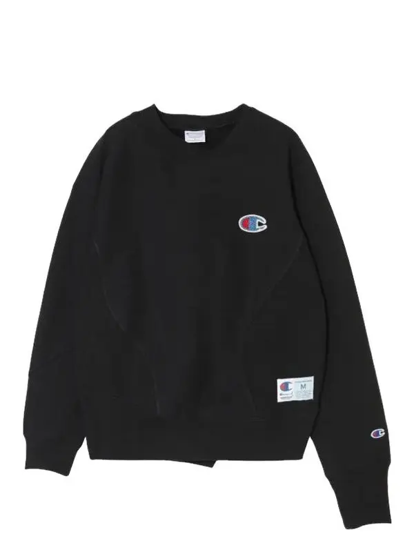 Undercover Logo Patch Crew Neck Sweater - Black
