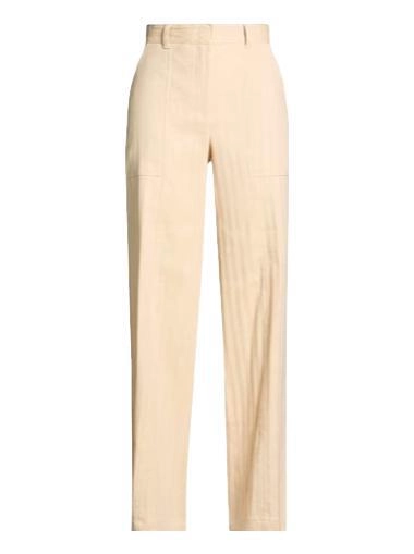 MAXCO. Max&co. Herringbone Twill Wide-leg Trousers - Nude