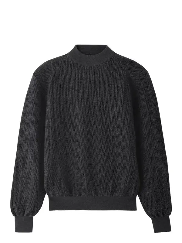 Jacquemus Gallone High-neck Sweater - Dark Grey
