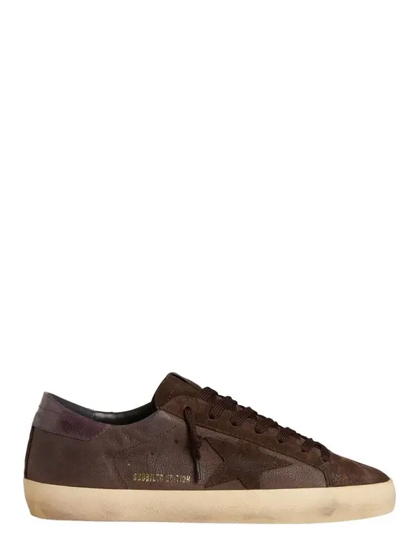 GOLDEN GOOSE Super-star Ltd Nubuck Sneakers With Suede Star - Brown