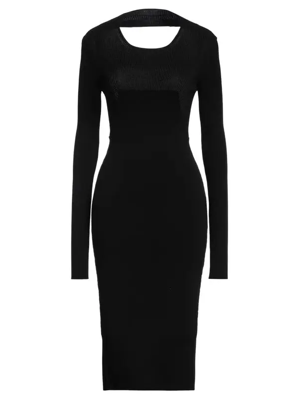 Rick Owens Slim Fit Knit Dress - Black