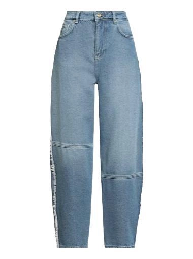 GANNI Loose-fit Boyfriend Jeans With Fringed Details - Blue