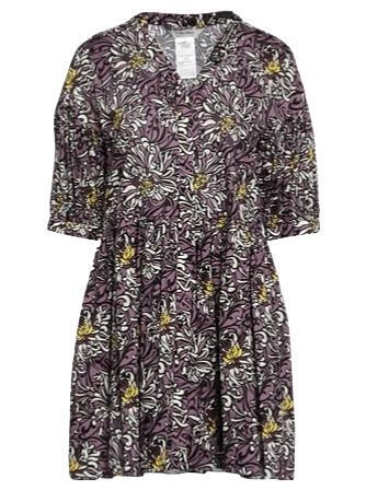 Max Mara Floral Print Shirt Dress - Black