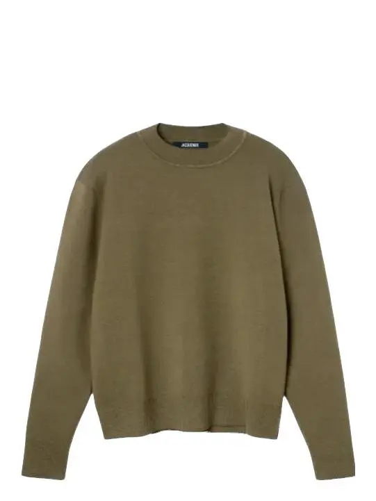 Jacquemus Piqué Logo-embroidered Sweater - Green