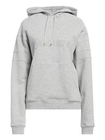 Saint Laurent Hooded Track Jacket - Light Gray
