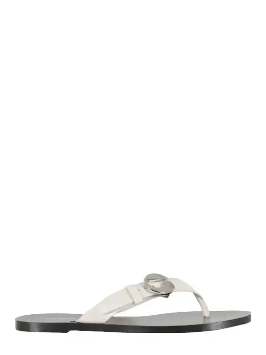 Coperni Belt Buckle Thong Flip Flops - Gray