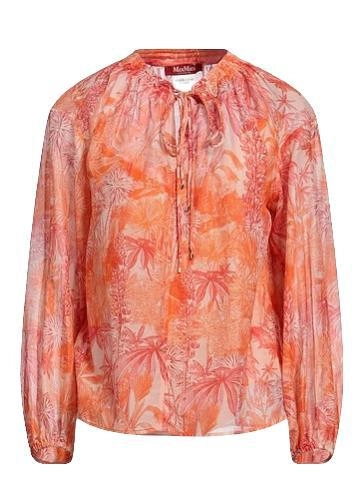Max Mara Floral Print Blouse - Orange