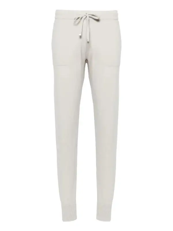 Eleventy Drawstring Knit Trousers - White