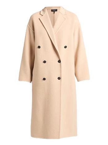 Rag & Bone Double-breasted Woolen Coat - Nude