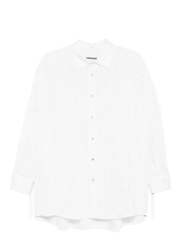 DARKPARK Keanu Shirt With Vertical Stripes - White