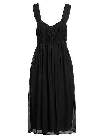 Burberry Sleeveless Flared Midi Dress - Black