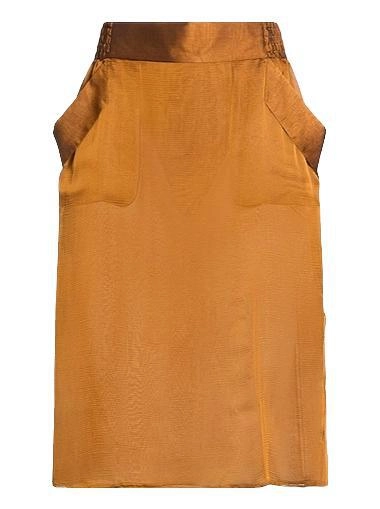 Saint Laurent Slim-fit Skirt - Brown