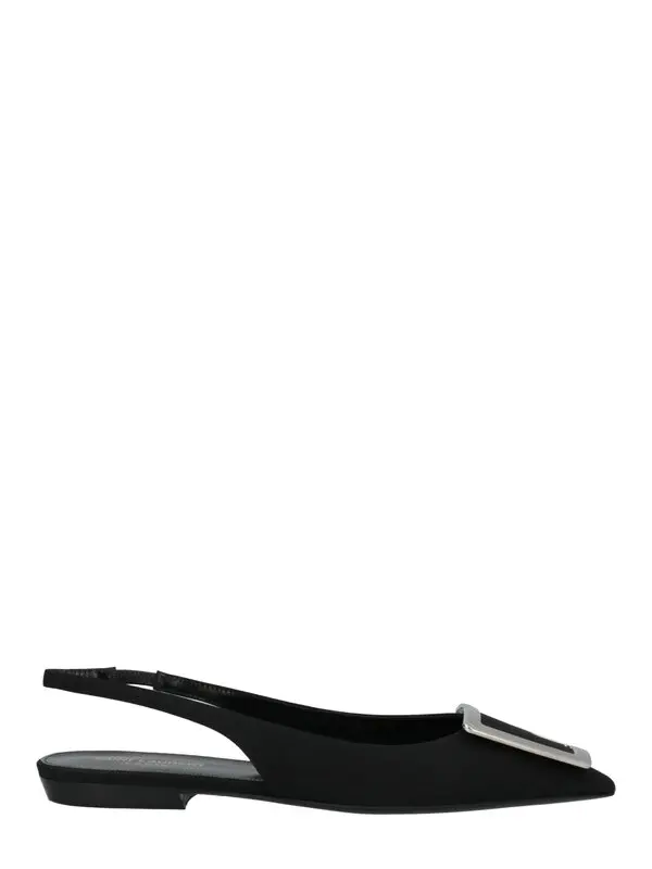 Saint Laurent Slingback Ballet Flats - Black