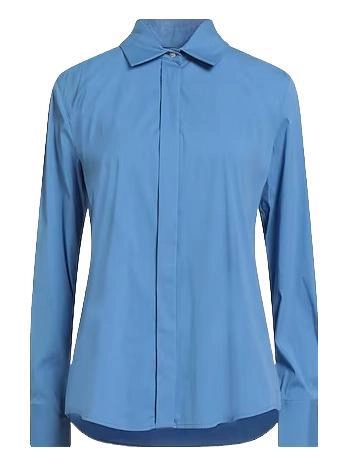 Max Mara Classic Collar Stretch Shirt - Blue
