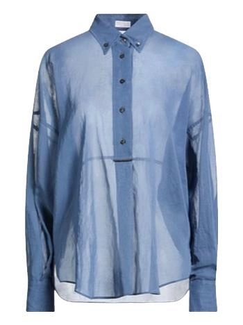 Brunello Cucinelli Organza Button-down Shirt - Blue