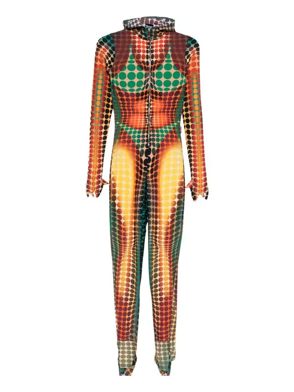 JEAN PAUL GAULTIER Zip Dotted All-in-one - Multicolor