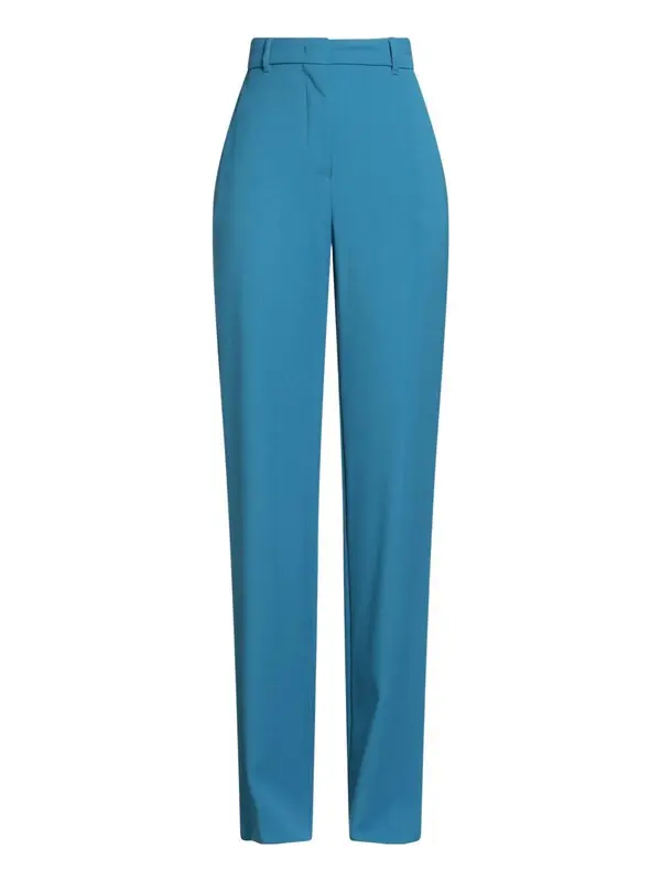 Max Mara Straight-leg Wool Trousers - Blue