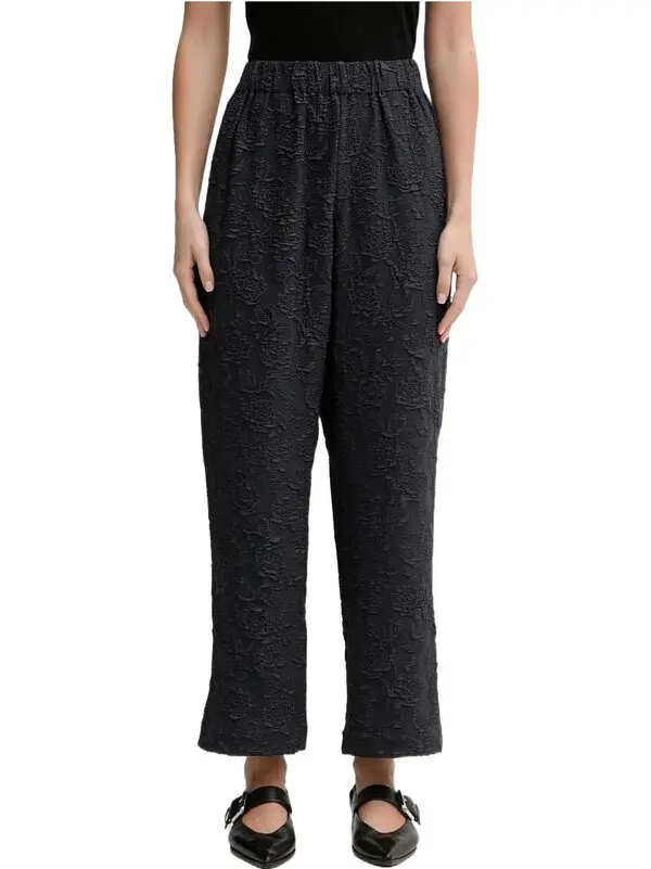 Stine Goya Floral-effect Trousers - Black