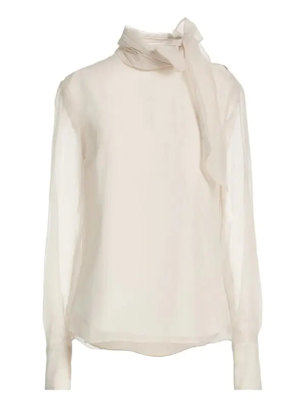 Brunello Cucinelli Bow Tie Blouse - No