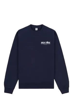 SPORTY  RICH Sporty & Rich Text-print Crew-neck Sweatshirt - No