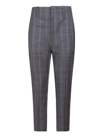 Isabel Marant Étoile Prince Of Wales Check Tapered Wool Trousers - Black