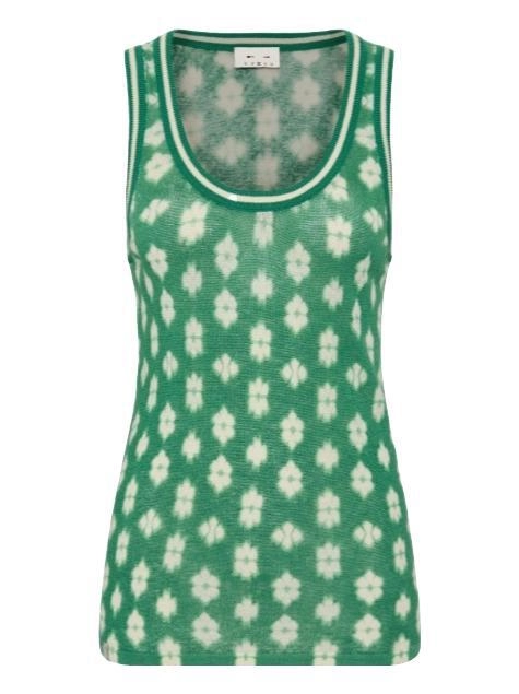 The Upside Latania Wales Floral-print Tank Top - Green