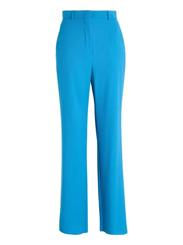 Max Mara Wool Straight-leg Trousers - Blue