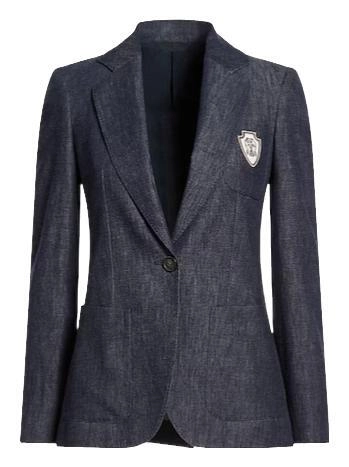 Brunello Cucinelli Single-breasted Denim Blazer - Black