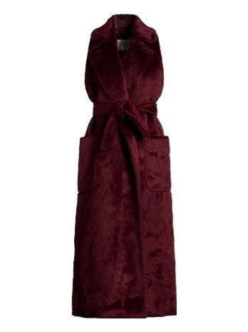 Max Mara Sleeveless Wool Coat - Brown