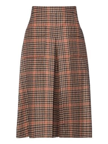 MAISON MARGIELA Plaid Divided Skirt - Khaki