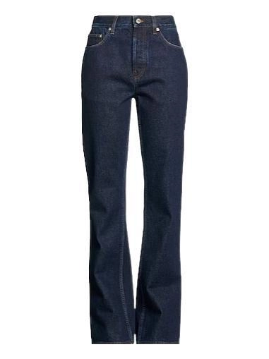 Burberry Dark Wash Flare Jeans - Blue