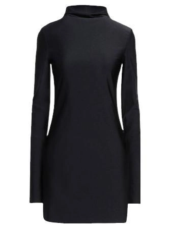 Sportmax Sheath Dress With Turtleneck And Long Sleeves - Blue