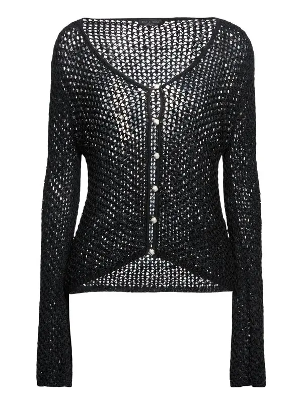 Rag & Bone Open-knit Cardigan - Black