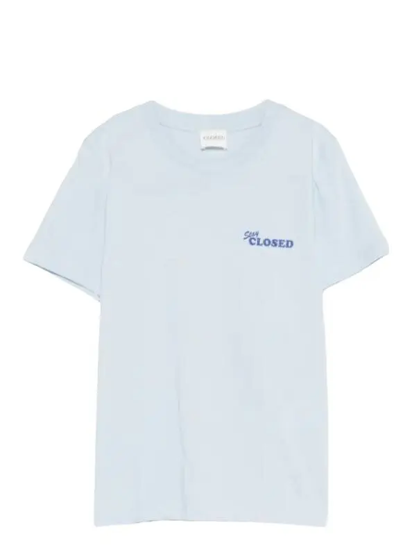 Closed Logo-print T-shirt - Blue