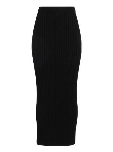 Max Mara Ribbed Knit Pencil Skirt - Black