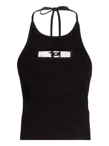 DIESEL® Halterneck Knit Top - Black