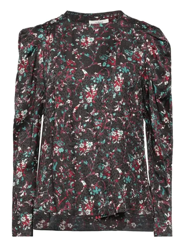 Isabel Marant Étoile Floral Long-sleeve Shirt - Black