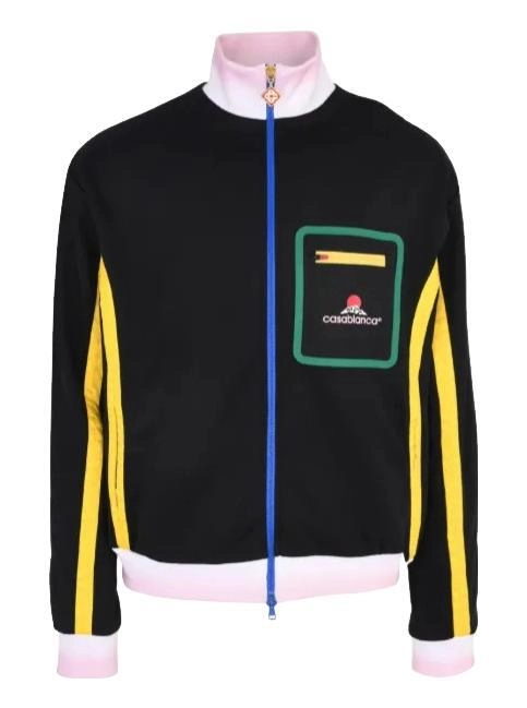 Casablanca Spray Rib Track Jacket - Black