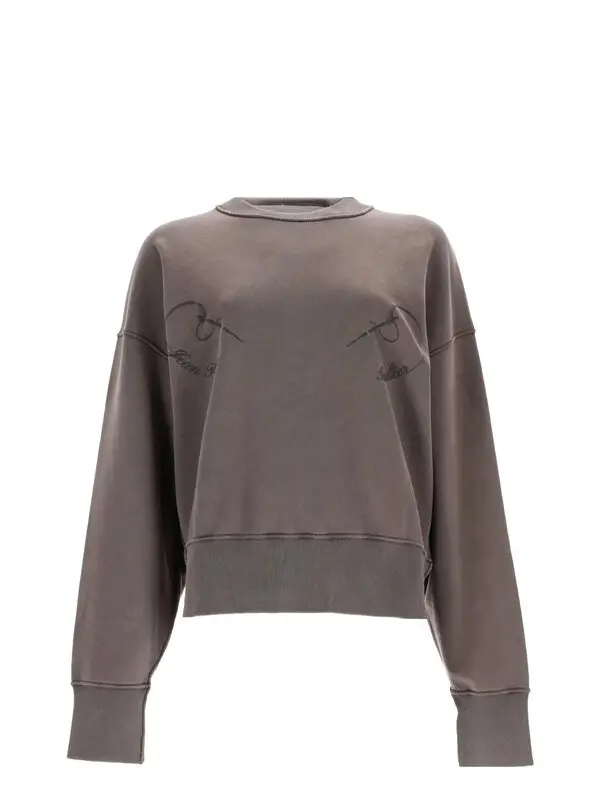 JEAN PAUL GAULTIER Embroidered Crewneck Sweatshirt - Black