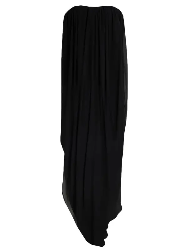Burberry Sleeveless Deep Neckline Maxi Dress - Black