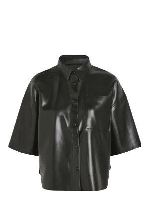 Citizens Of Humanity Buttoned Patch Pocket Top - Black