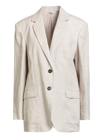 Brunello Cucinelli Single-breasted Linen Blazer - Beige