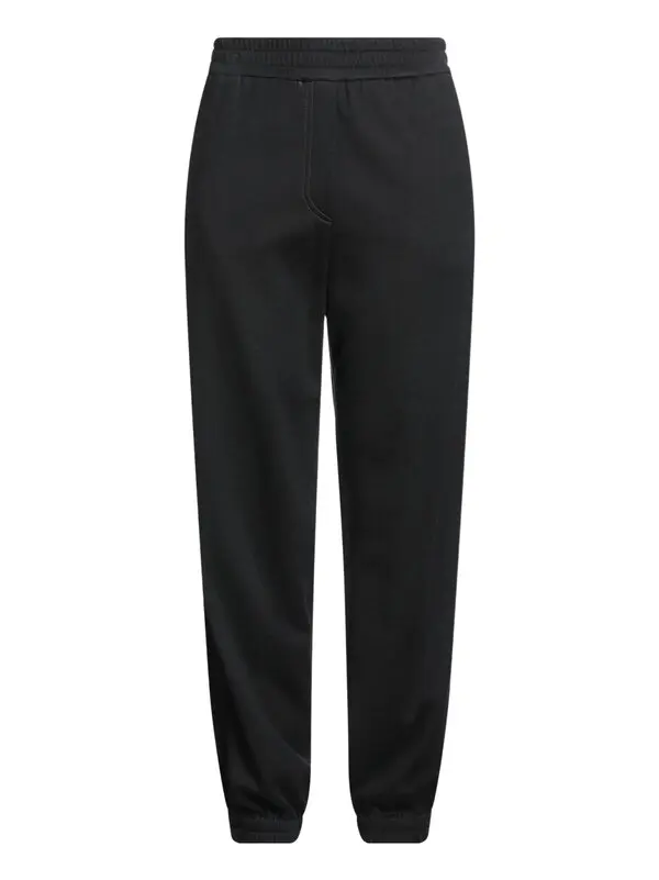 Brunello Cucinelli Embellished Jersey Track Pants - Black